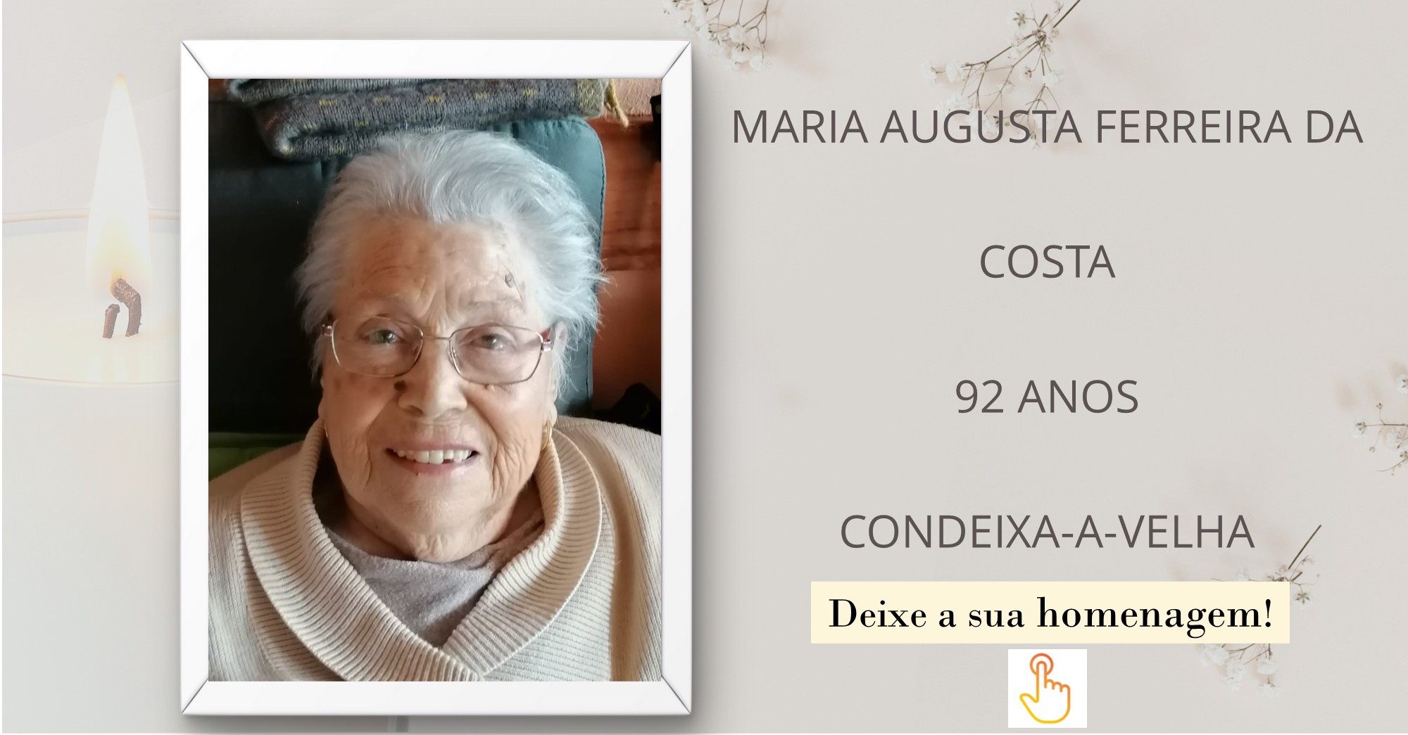 Maria Augusta Ferreira da Costa - Agencia Funeraria Casaleiro